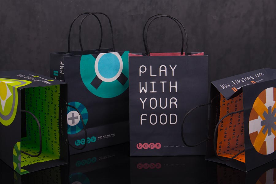 Custom Printed Paper Shopping Bags | Logo & Full Color Printing