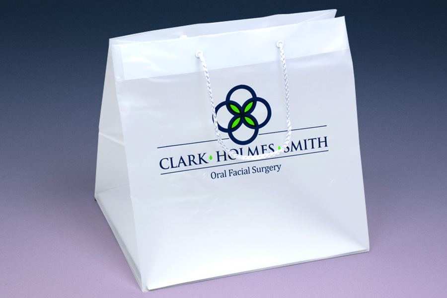 Custom Branded Plastic Food Take Out Bags for Restaurants