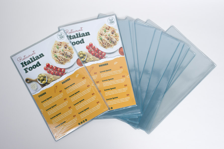 Shop Clear Plastic Menu Covers - Durable Menu Sleeves | Morgan Chaney